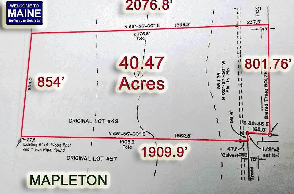 Lot 7 Off Pulcifer Road, Mapleton, ME 04757 | MLS #1578199 | Zillow