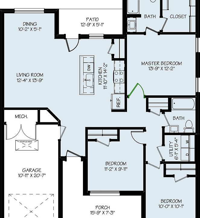 New Lady 1300-02A: Country Columns Plan, Mockingbird Ridge, Midland, TX ...
