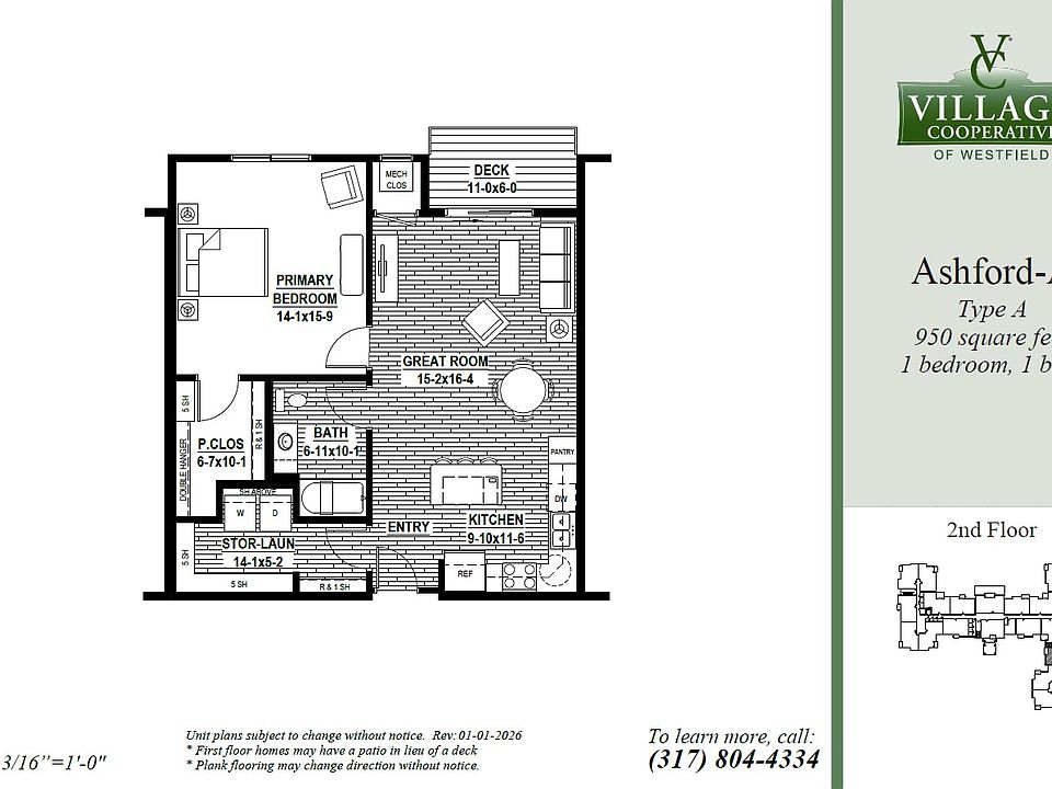 Ashford-A (Handicap Adaptable) Plan, Village Cooperative of Westfield ...