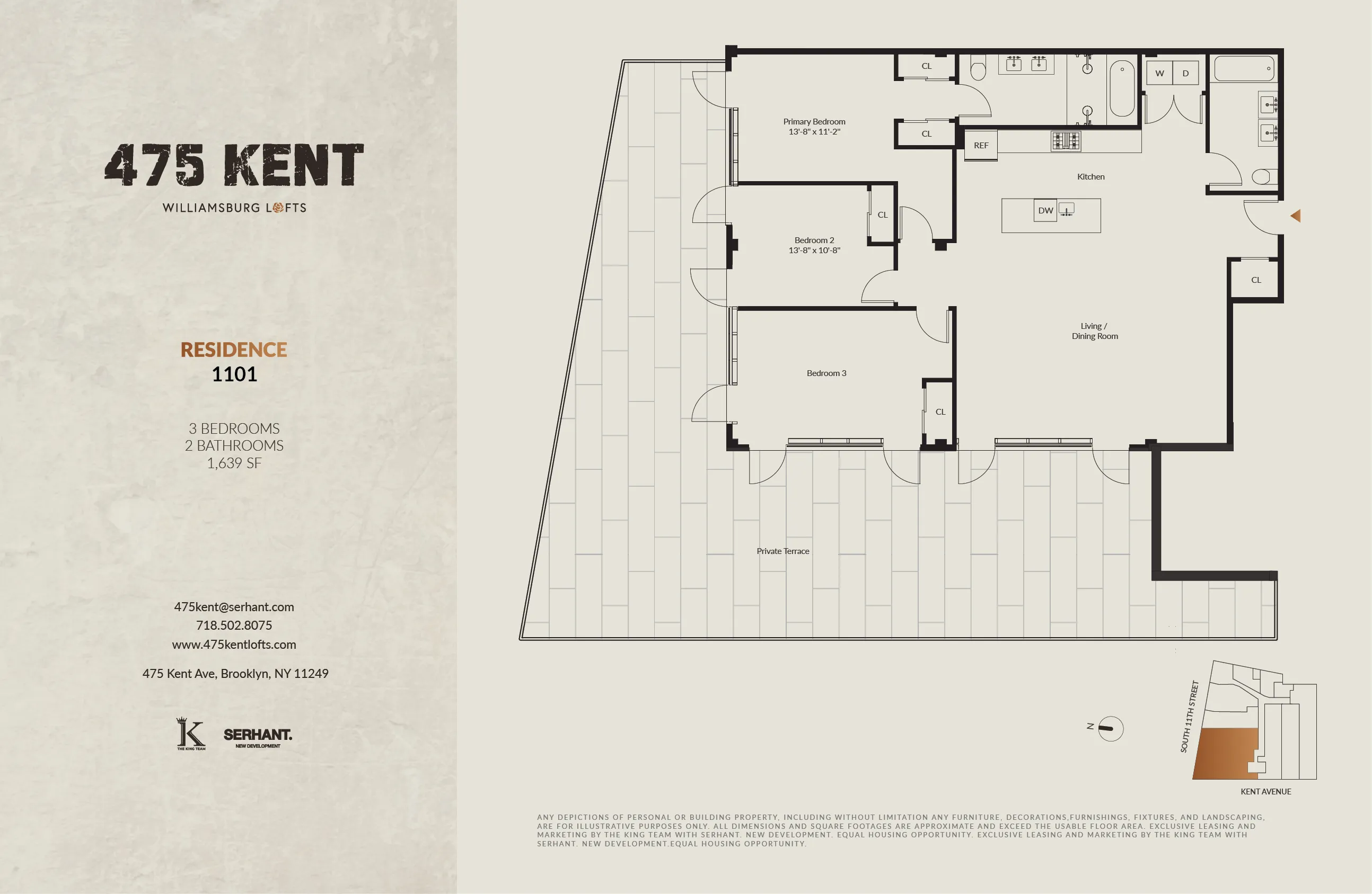 475 Kent Avenue #1101 in Williamsburg, Brooklyn | StreetEasy