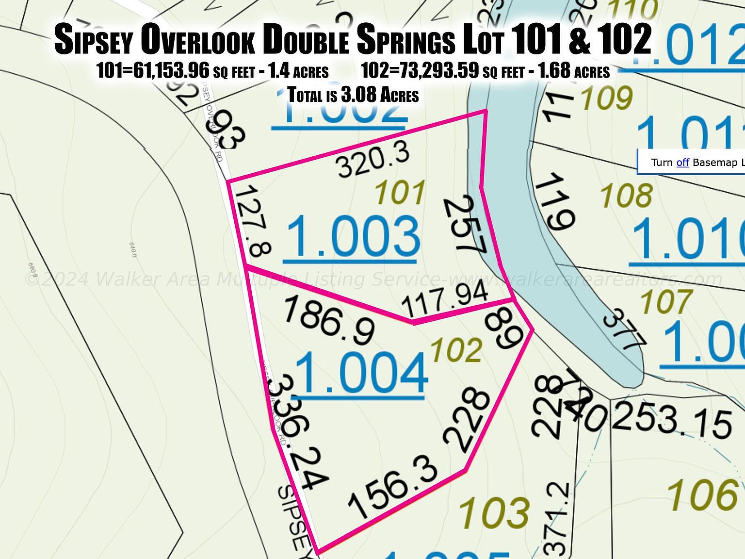 101 & 102 Sipsey Overlook Rd, Double Springs, AL 35553 | MLS #24-779 ...