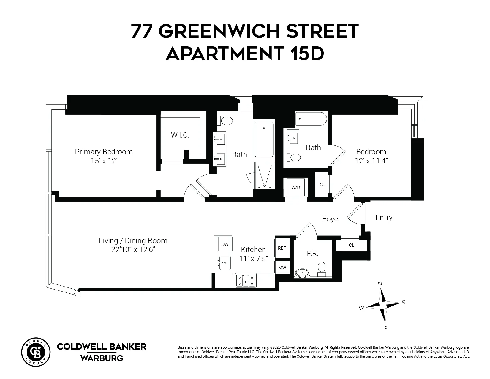 77 Greenwich Street #15D in Financial District, Manhattan | StreetEasy