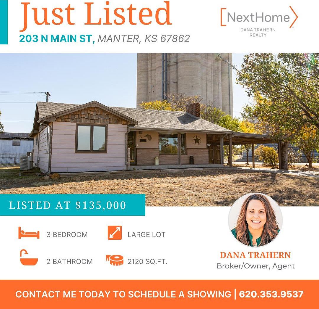 203 N Main St, Manter, KS 67862 | MLS #13655 | Zillow