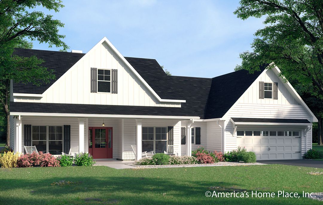 Berglund Modern Farmhouse Plan, Opelika, AL: Build On Your Lot, Opelika ...