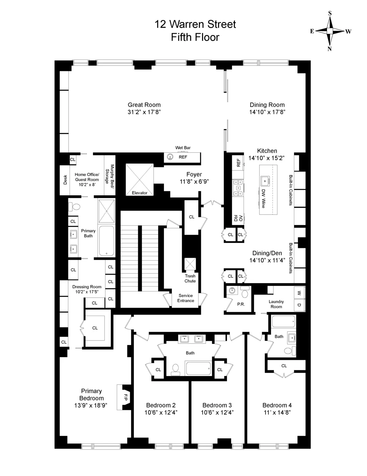12 Warren Street #5 in Tribeca, Manhattan | StreetEasy