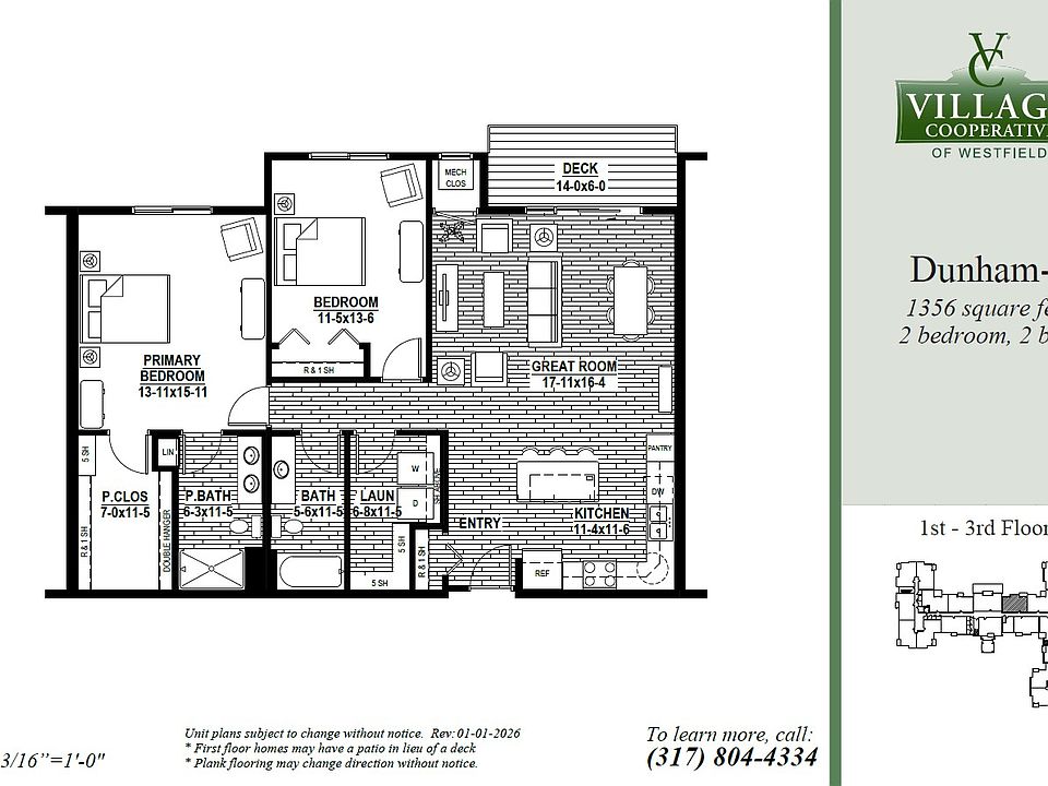 Dunham-2 Plan, Village Cooperative of Westfield (Active Adults 62 ...