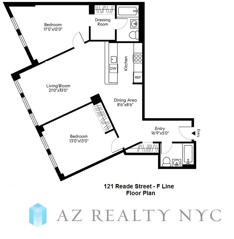 121 Reade Street #7F in Tribeca, Manhattan | StreetEasy