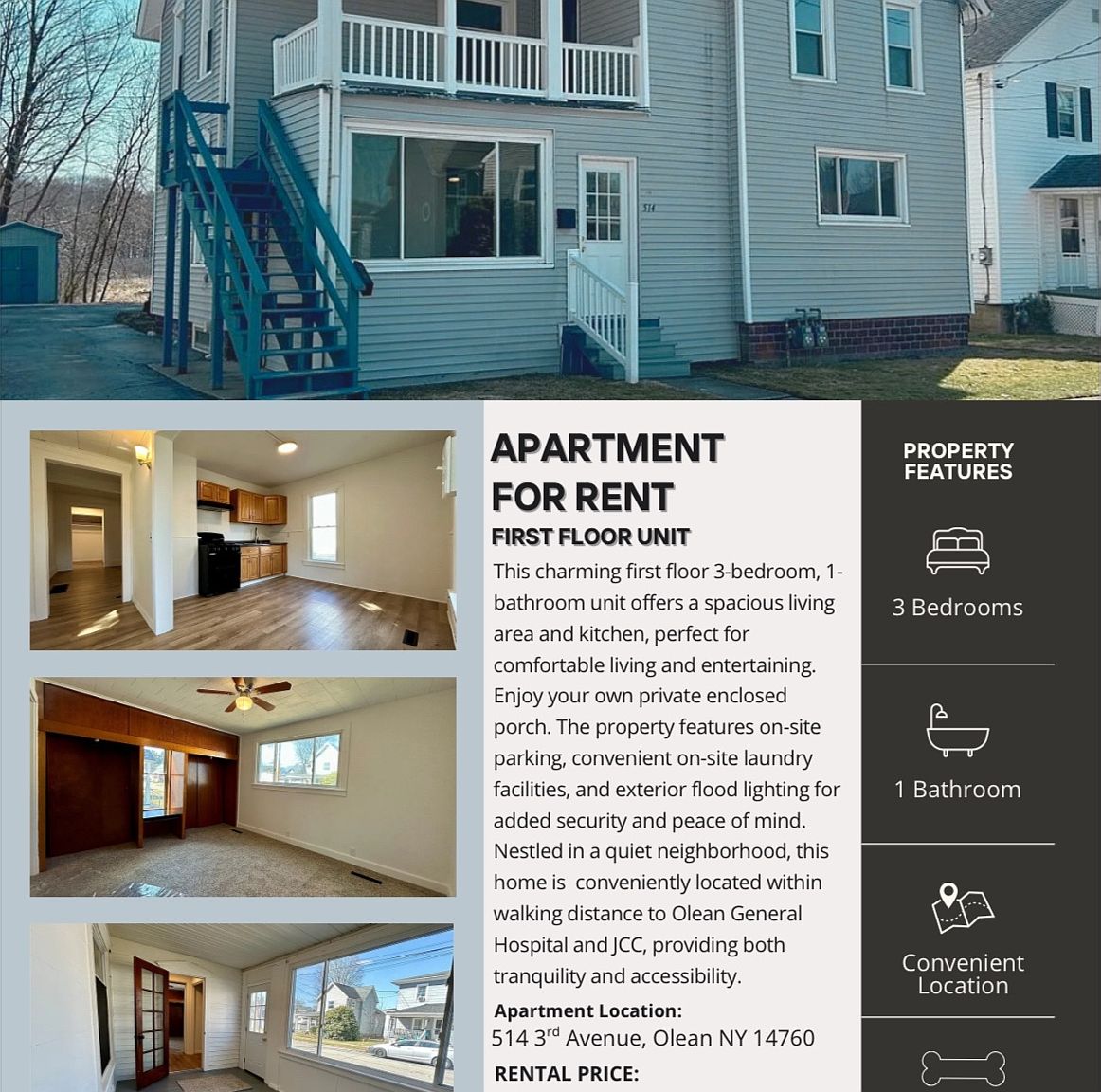 514 3rd Ave #2, Olean, NY 14760 | Zillow