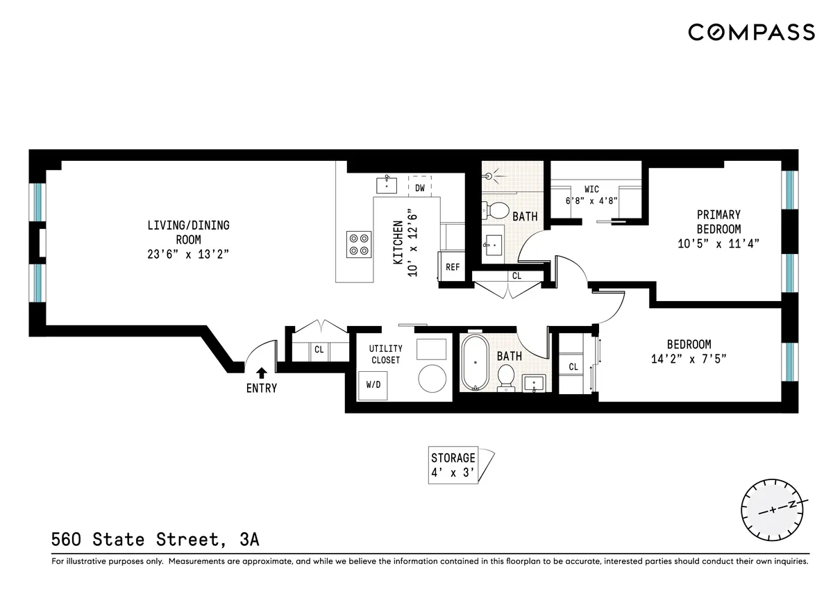 560 State Street #3A in Boerum Hill, Brooklyn | StreetEasy