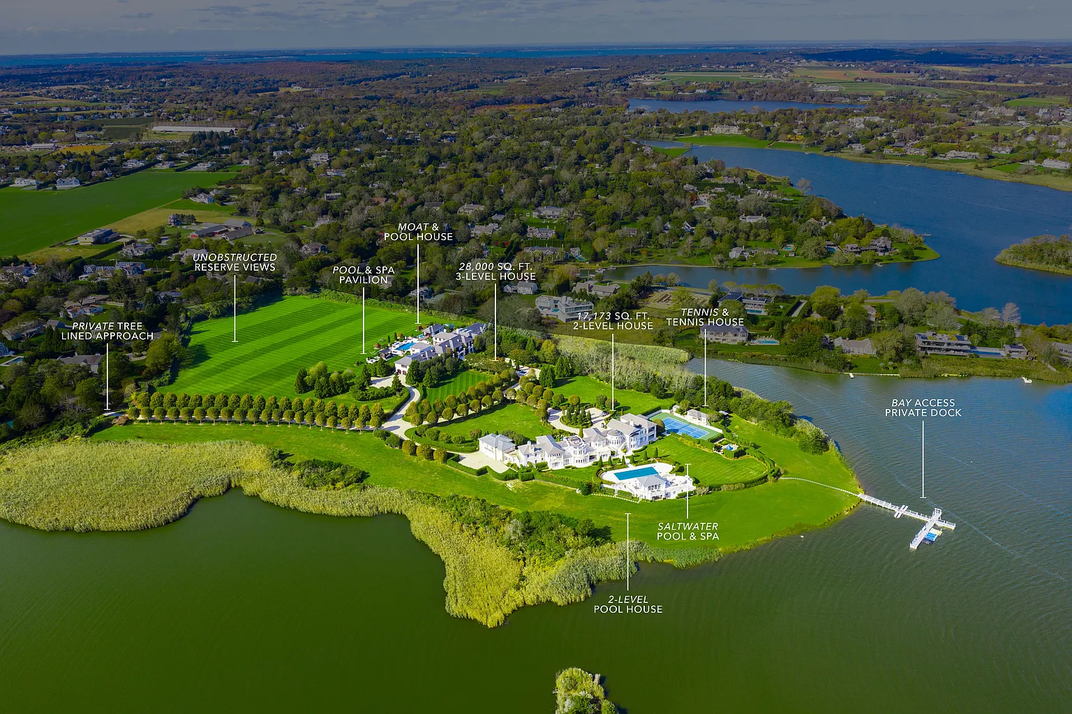 This $99.5 Million Mecox Bay Compound Includes 45,000 Sq. Ft. with 24 ...