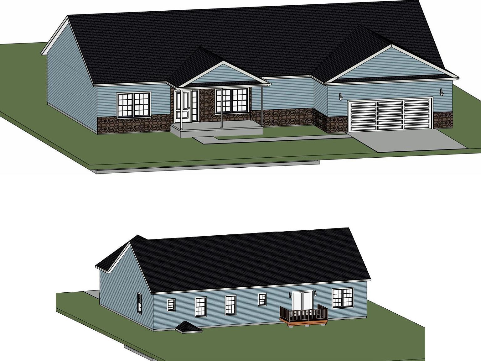 Hawks Ridge Custom 1 Story Home Version 2 Plan, The Highlands at ...