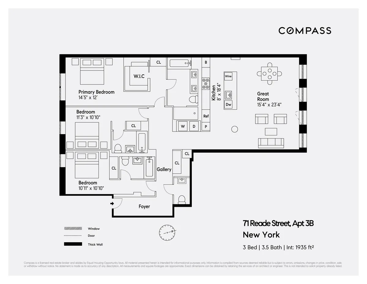 71 Reade Street #3B in Tribeca, Manhattan | StreetEasy