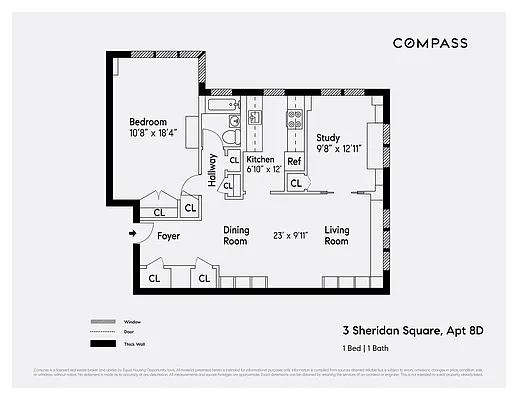 3 Sheridan Square #8D in West Village, Manhattan | StreetEasy