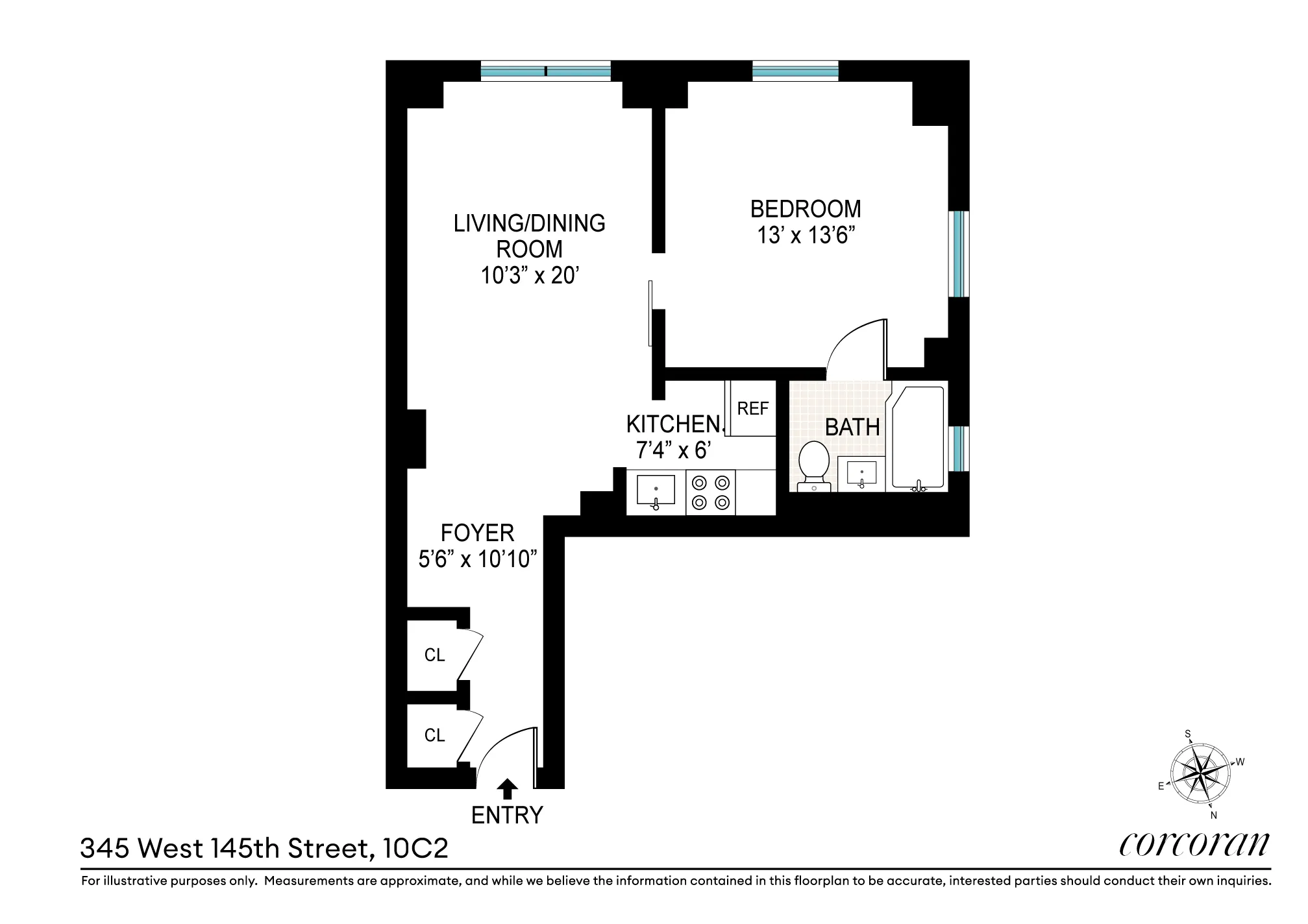 345 West 145th Street #10C2 in Hamilton Heights, Manhattan | StreetEasy