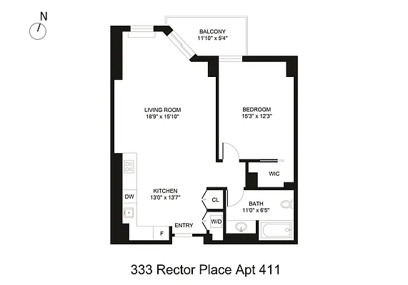 333 Rector Place #411 in Battery Park City, Manhattan | StreetEasy