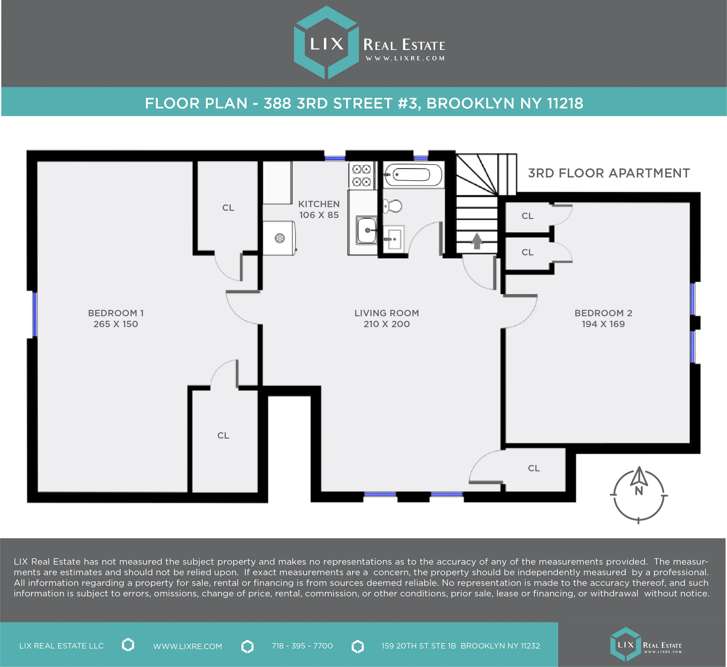 388 East 3rd Street #C in Kensington, Brooklyn | StreetEasy