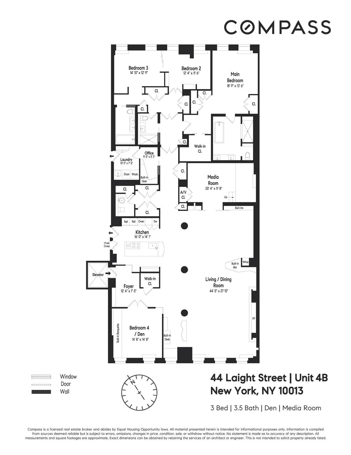 44 Laight Street #4B in Tribeca, Manhattan | StreetEasy
