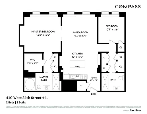 410 West 24th Street #4J in West Chelsea, Manhattan | StreetEasy