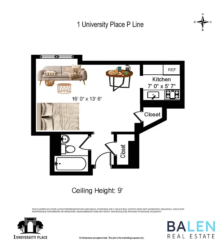 1 University Place #15P in Greenwich Village, Manhattan | StreetEasy