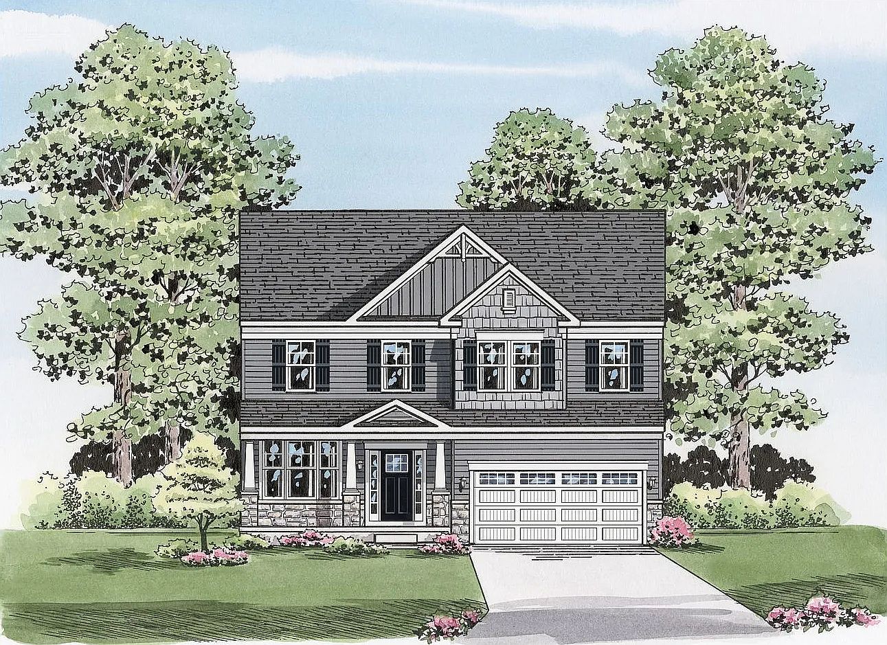 Hampton II w/ Basement Plan, Wade Run at The Links at Gettysburg ...