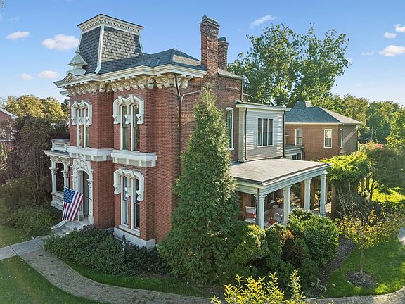 Check out that tower and the urn! Historic French Victorian c. 1881 in ...
