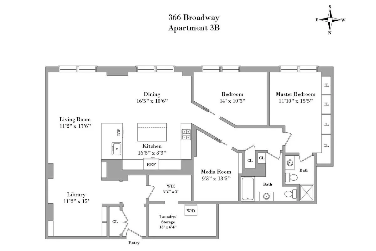 366 Broadway #3B in Tribeca, Manhattan | StreetEasy