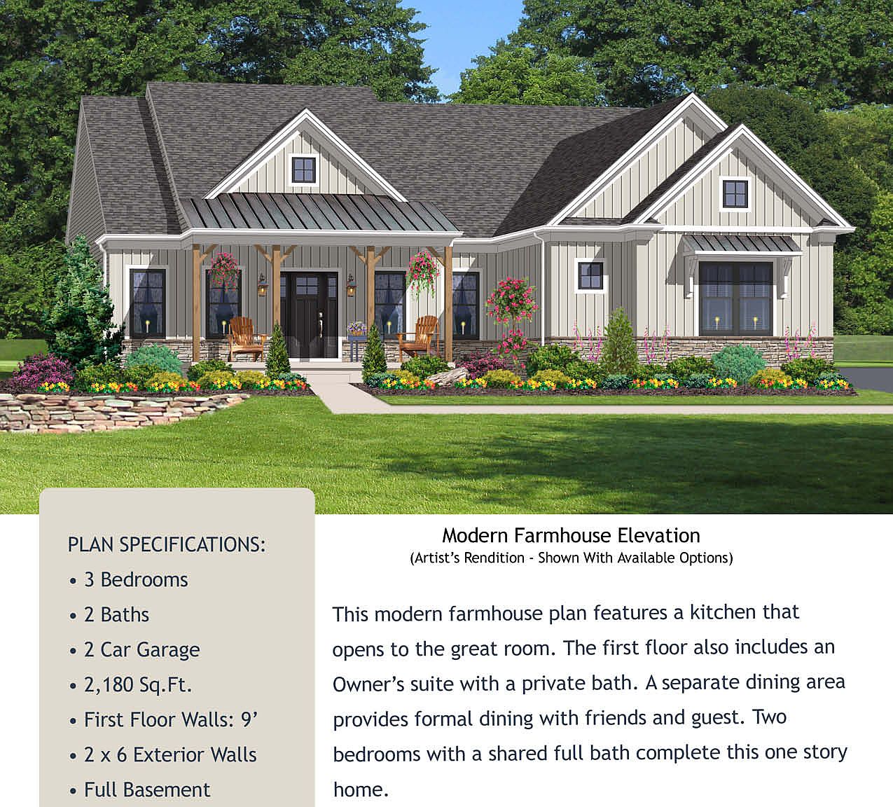 Reagan - Modern Farmhouse Plan, Old Orchard at Stones Crossing, Easton ...
