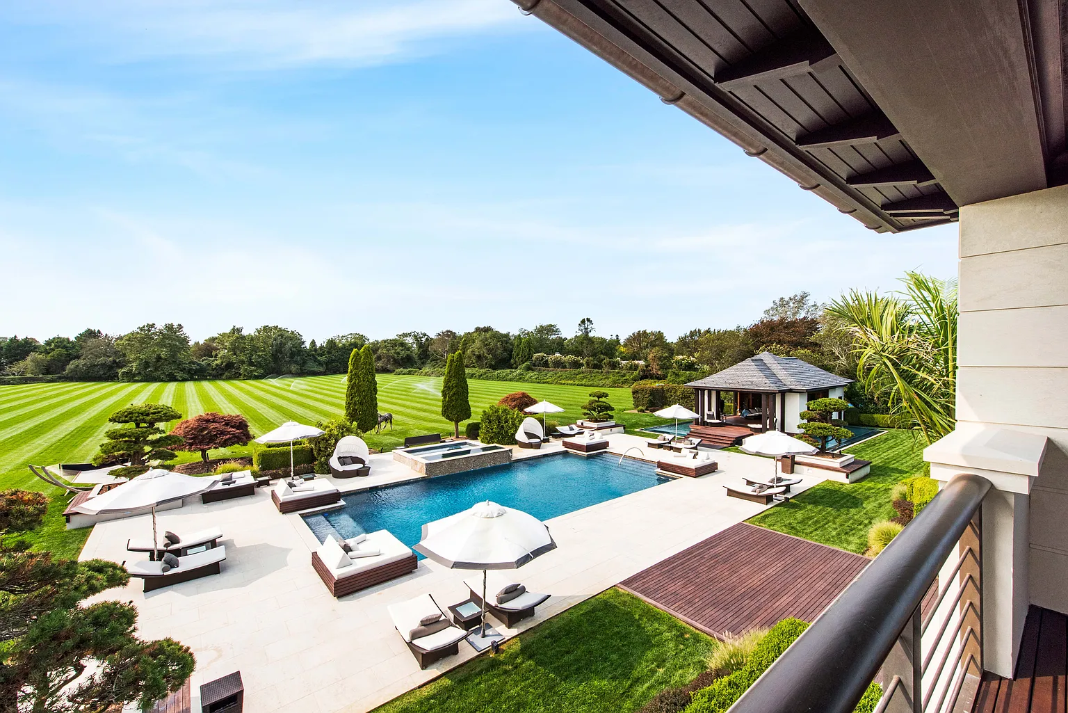 21 Acre Mecox Bay Compound Includes 45,000+ Square Feet with 24 Beds ...