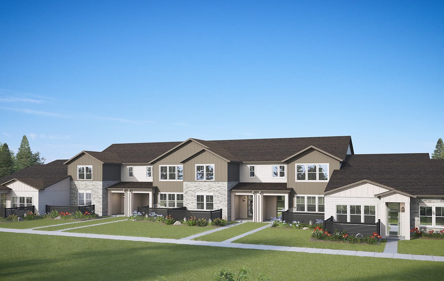 Horizon One Plan, Horizon Townhomes Portfolio at Midtown, Denver, CO ...