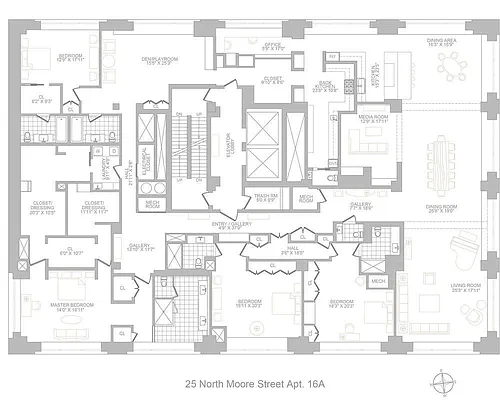 25 North Moore Street #16A in Tribeca, Manhattan | StreetEasy