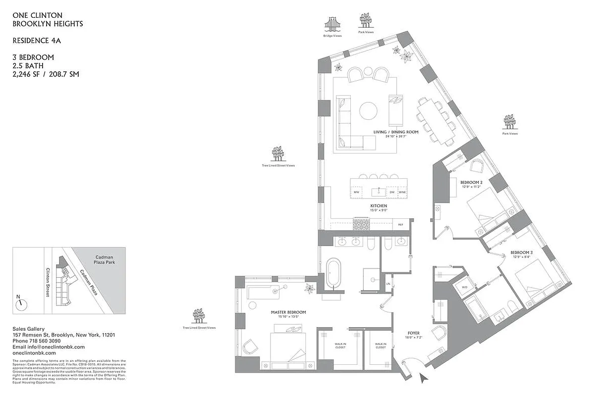 1 Clinton Street #4A in Brooklyn Heights, Brooklyn | StreetEasy