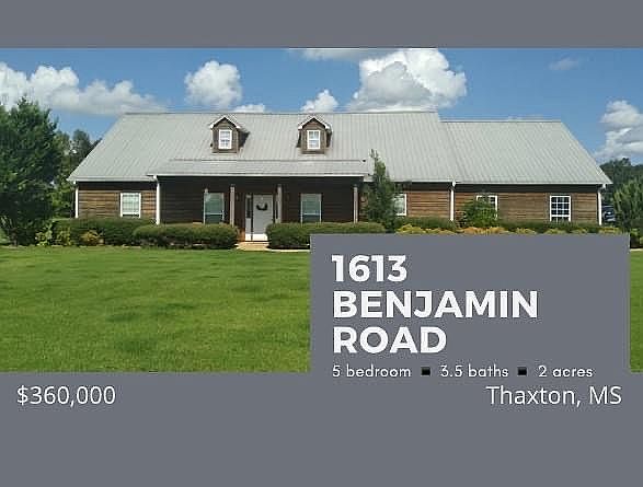 1613 Benjamin Rd, Thaxton, MS 38871 | Zillow