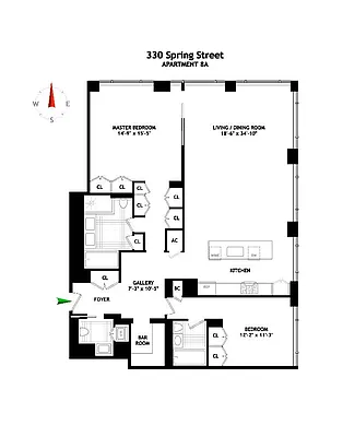 330 Spring Street #8A in Hudson Square, Manhattan | StreetEasy