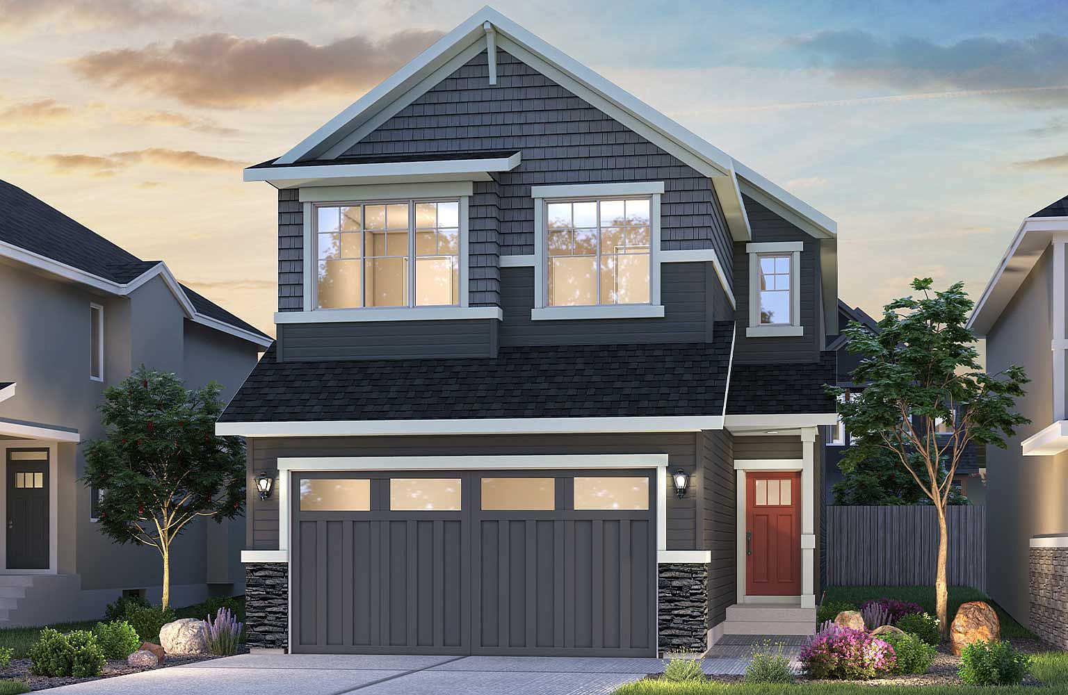 Robson 24 Plan, Front Garage Collection at Creekstone, Calgary, AB T0L ...