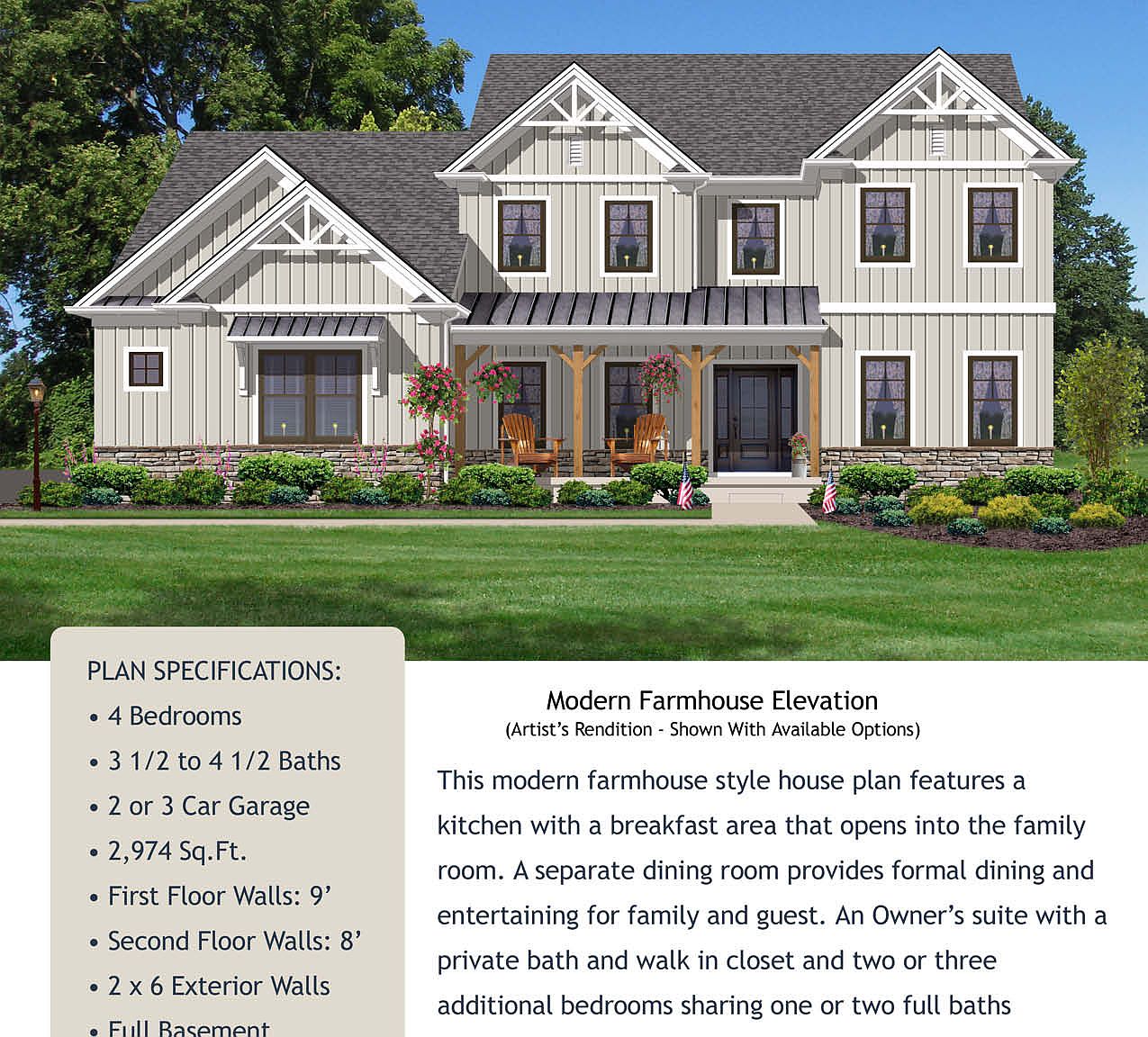 George Taylor - Modern Farmhouse Plan, Old Orchard at Stones Crossing ...