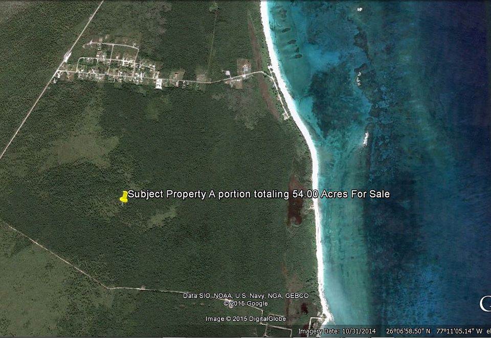 54 Acres 2145 Ft Beach Front Abaco Bahamas, Landrail Point South Abaco ...