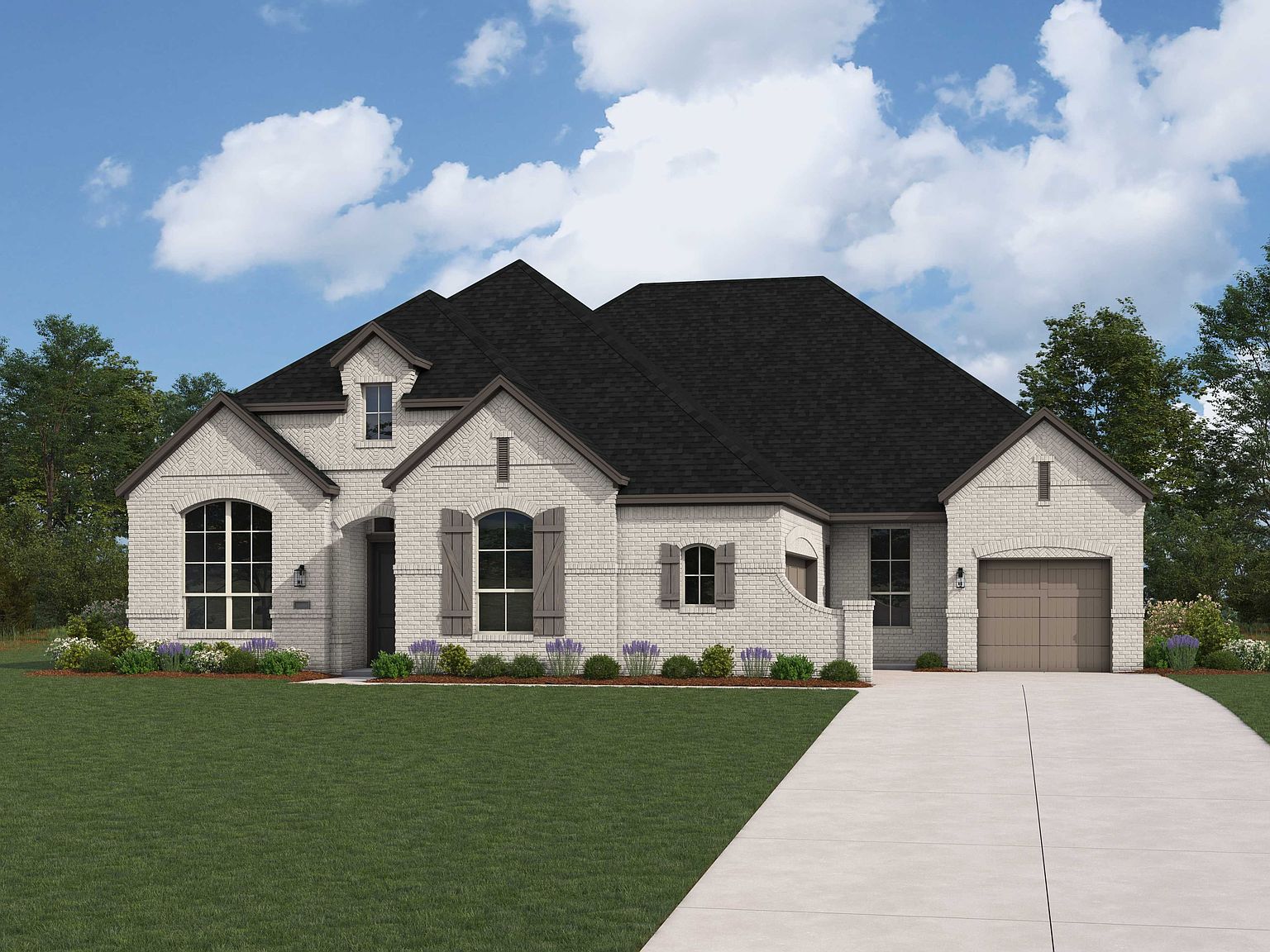 Plan 282 Plan, Parkside On The River: 70ft. lots, Georgetown, TX 78628 ...