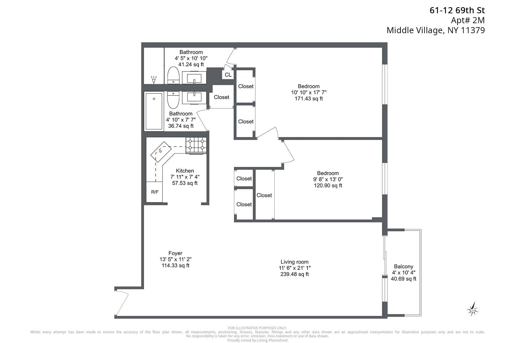61-12 69th Street #2M in Maspeth, Queens | StreetEasy