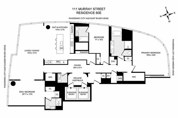 111 Murray Street #60E in Tribeca, Manhattan | StreetEasy