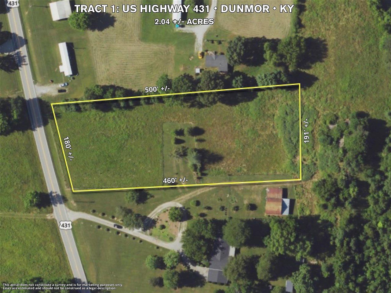 0 State Highway 431 TRACT 1, Dunmor, KY 42339 | MLS #RA20252514 | Zillow