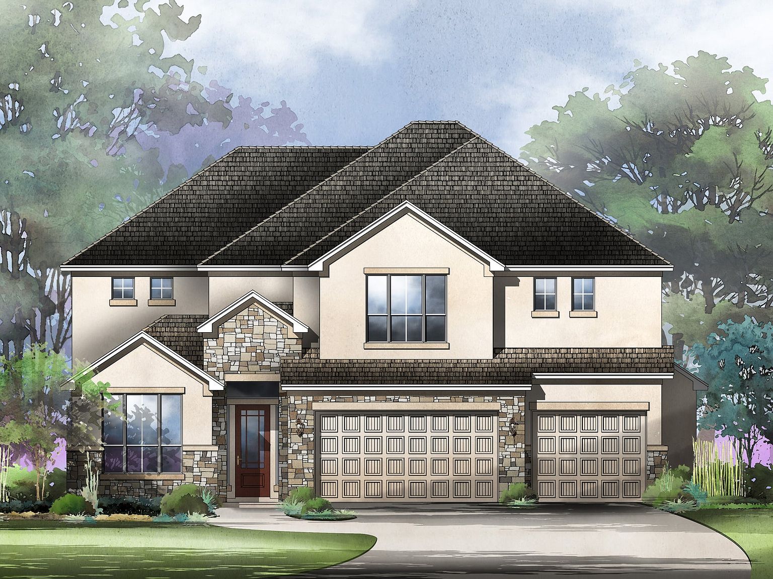 Archer : 65-4144F.1 Plan, Kinder Ranch : 70's, San Antonio, TX 78260 ...