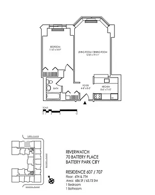 70 Battery Place #607 in Battery Park City, Manhattan | StreetEasy