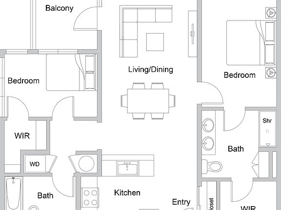2 Bedroom Unit Plan, Encore, Grover Beach, CA 93433 | Zillow