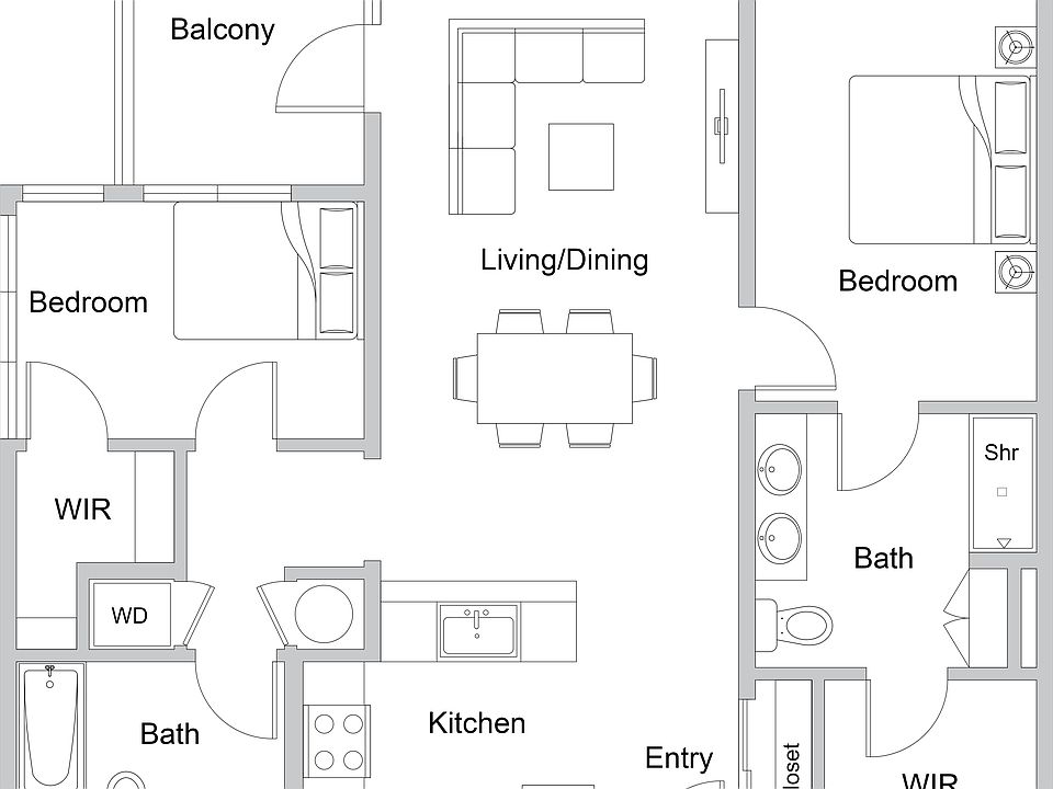 2 Bedroom Unit Plan, Encore, Grover Beach, CA 93433 | Zillow