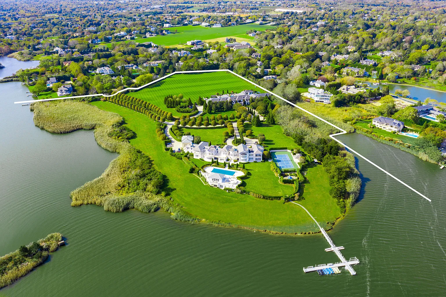 This $99.5 Million Mecox Bay Compound Includes 45,000 Sq. Ft. with 24 ...