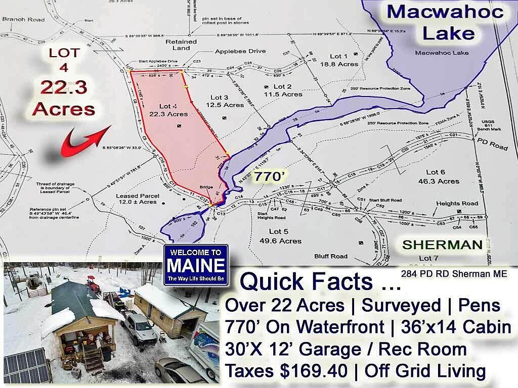 284 PD Road, Sherman, ME 04476 | Zillow