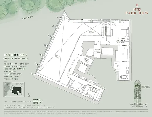 33 Park Row #PH3 in Fulton/Seaport, Manhattan | StreetEasy
