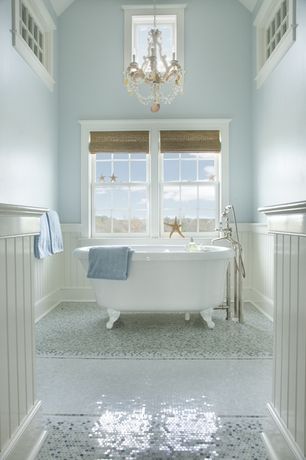Cottage Master Bathroom with Ceramic tile floor & ceramic tile floors ...